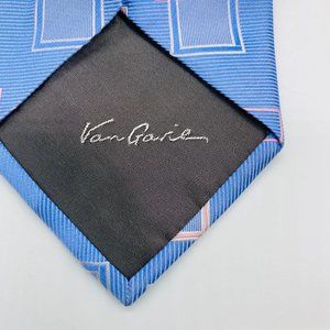 Van Garie | Accessories | Van Garie Mens Tie Blue Square 0 Silk | Poshmark